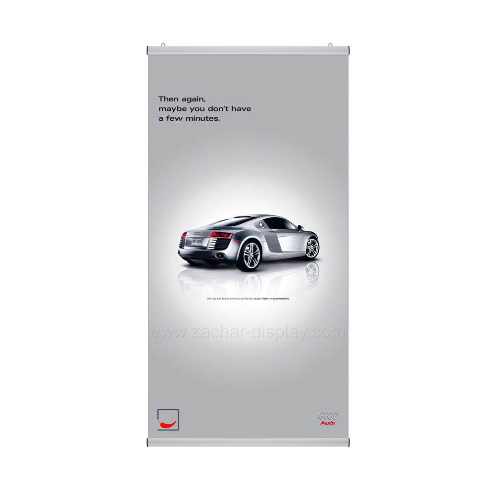 11-inch Banner Hanger with Hinged Grip Clamp Rails