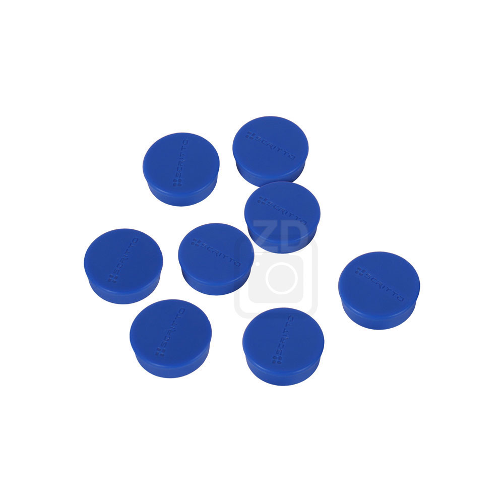 Magnets - Medium size - Blue colour - Set of 8pcs