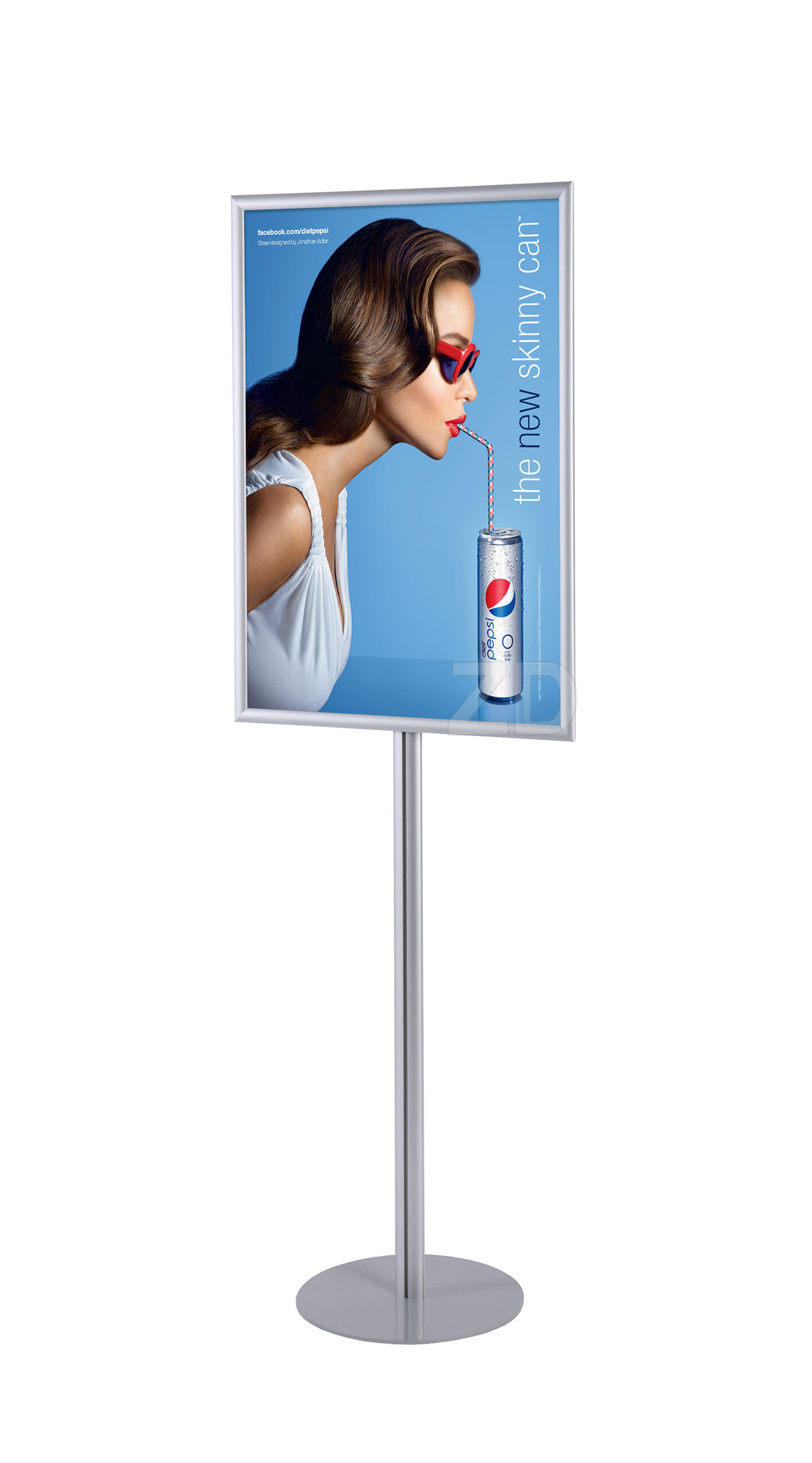 18x24 Sign Stand - Info Pole medium